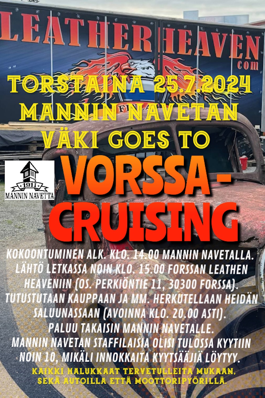 Vorssa Cruising. Lietoas Mannin navetta to Leather Heaven – Rompetori.info